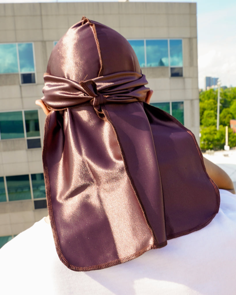 "Mocha Brown" Stretchy Silk JagRag - Designer Durags For Sale – shopjagrags