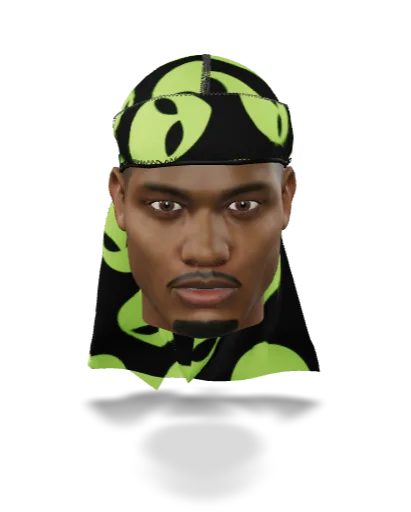 Ultra Wave “Alien Black" Super Satin Silky Durag Premium SuperStitched ...